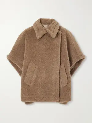 Max Mara Alpaca, Cashmere And Silk-blend Cape