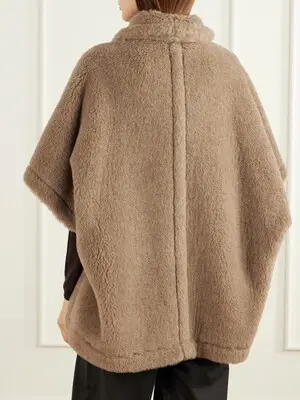 Max Mara Alpaca, Cashmere And Silk-blend Cape