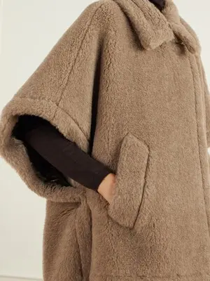 Max Mara Alpaca, Cashmere And Silk-blend Cape