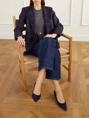 GIANVITO ROSSI New Piper 45 Suede Pumps