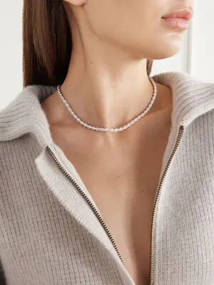 LOREN STEWART Industrial Rope Sterling Chain Necklace