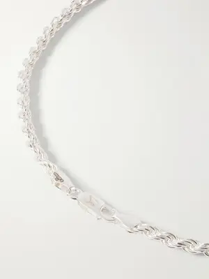 LOREN STEWART Industrial Rope Sterling Chain Necklace