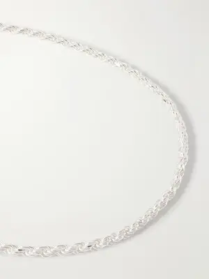 LOREN STEWART Industrial Rope Sterling Chain Necklace