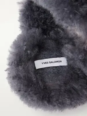 YVES SALOMON Wool-trimmed Shearling Earmuffs