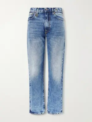 R13 Romeo Cropped Mid-rise Straight-leg Jeans