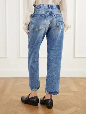 R13 Romeo Cropped Mid-rise Straight-leg Jeans