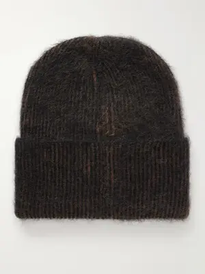 Brunello Cucinelli Brushed Ribbed Mohair-blend Beanie