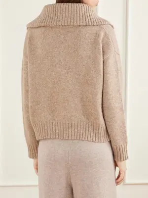 JAMES PERSE Alpaca-blend Polo Sweater