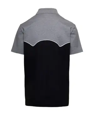 Versace Logo Embroidered Short-sleeved Polo Shirt