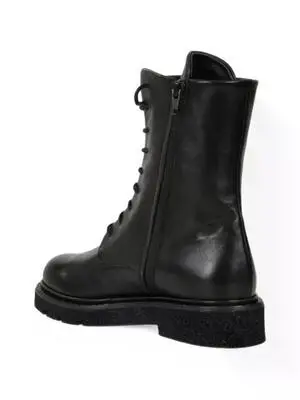 GUGLIELMO ROTTA Kobi Lace-up Leather Ankle Boots