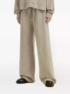 TOUT A COUP Drawstring-waist Wide-leg Track Pants