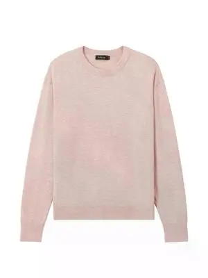 TOUT A COUP Scarf-detail Crew-neck Sweater