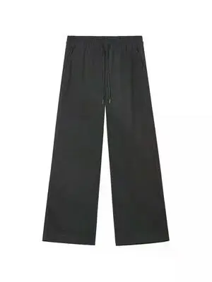 TOUT A COUP Drawstring-waist Wide-leg Track Pants - Grey