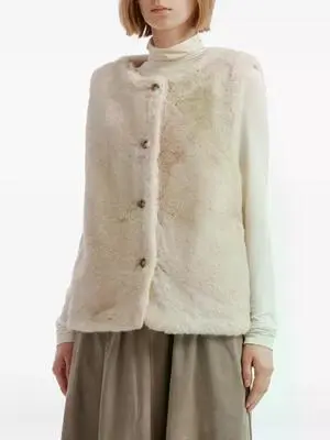 TOUT A COUP Faux-fur Gilet