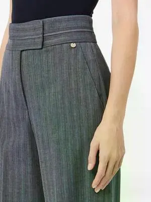 Liu Jo Pinstriped Trousers In A Wool Blend