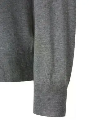 Canali Wool High-neck Sweater - Grey