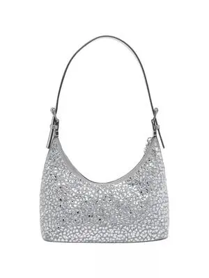 Michael Kors Crystal-embellished Shoulder Bag - Silver
