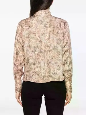 ZANETTI Abstract-print Long-sleeve Shirt