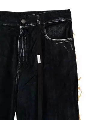 ANN DEMEULEMEESTER Fringed-trim Jeans