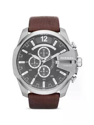 DIESEL® Mega Chief 51mm Watch - Grey