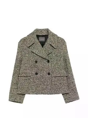 Lorena Antoniazzi Double-breasted Tweed Jacket - Neutrals