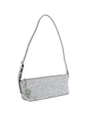 Michael Kors Laila Crystal-embellished Clutch Bag - Silver