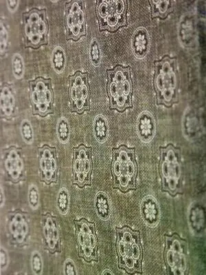 DELL'OGLIO Geometric-print Frayed Scarf