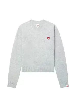 AAPE BY *A BATHING APE Heart-patch Knitted Sweater