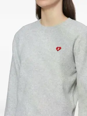 AAPE BY *A BATHING APE Heart-patch Knitted Sweater
