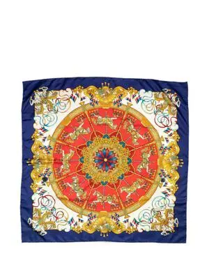 Hermès Carousel-print Silk Scarf