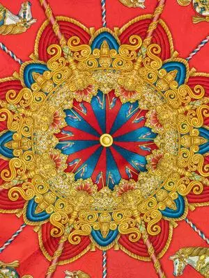Hermès Carousel-print Silk Scarf
