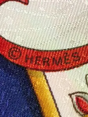 Hermès Carousel-print Silk Scarf