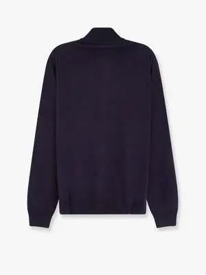 Corneliani Fullzip Wool Cardigan - Blue