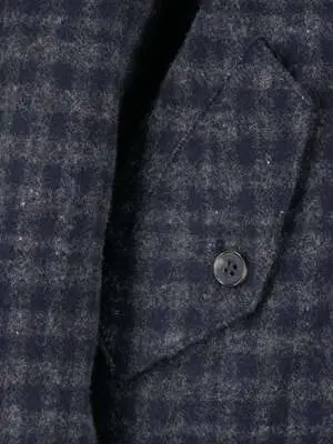 DUNST Wool Jacket With Checked Pattern