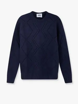 Alpha Studio Wool Blend Sweater - Blue