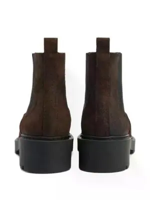 Bimba Y Lola Chocolate-colored Leather Boots