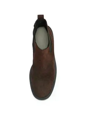Bimba Y Lola Chocolate-colored Leather Boots