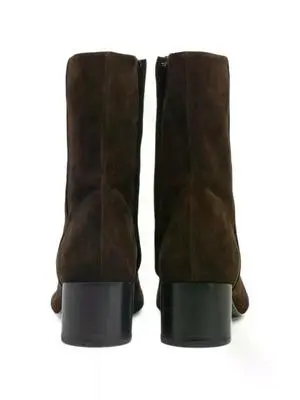 Bimba Y Lola Dark- Suede Heeled Ankle Boots