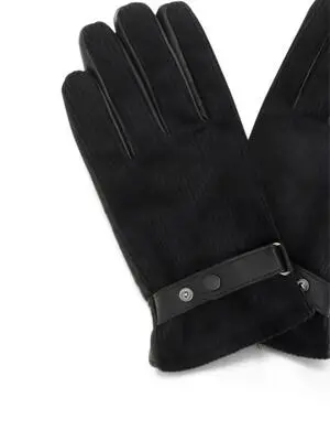 Barbour Nelson Leather Gloves - Black