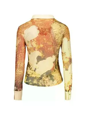Desigual Abstract-print Long-sleeve Shirt