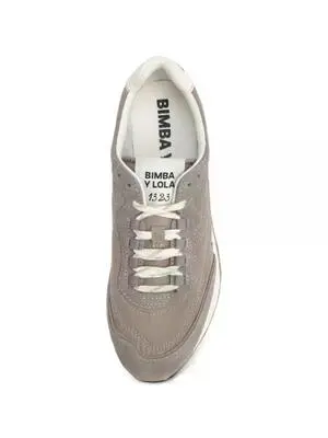 Bimba Y Lola Sneakers 23 In Gray Suede And Fabric
