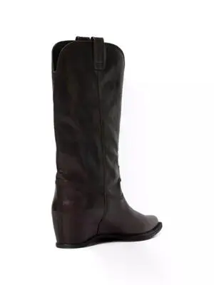 PALOMA BARCELO Gale Pointed-toe Leather Boots