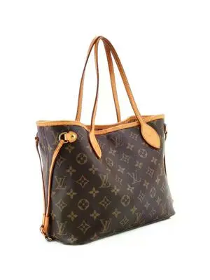 LOUIS VUITTON Neverfull Nm Monogram Canvas Pm Tote Bag - Brown