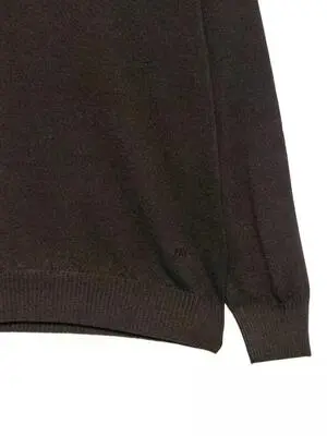 FAY Embroidered-logo Crew-neck Sweater