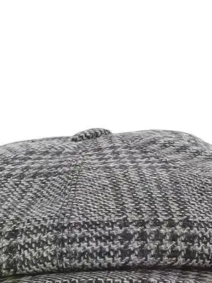Tagliatore Check-pattern Wool-blend Flat Cap