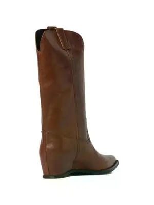PALOMA BARCELO Gale Pointed-toe Wedge Boots