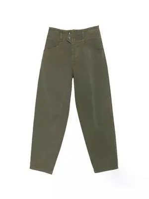 Lorena Antoniazzi High-waisted Straight-leg Trousers - Green
