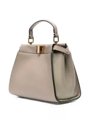 Fendi Peekaboo Mini Tote Bag - Neutrals