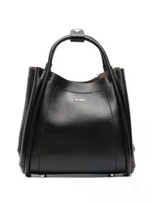 Max Mara Extra-small Leather Marine Bag - Black