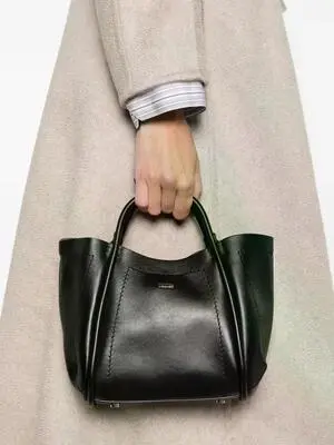 Max Mara Extra-small Leather Marine Bag - Black